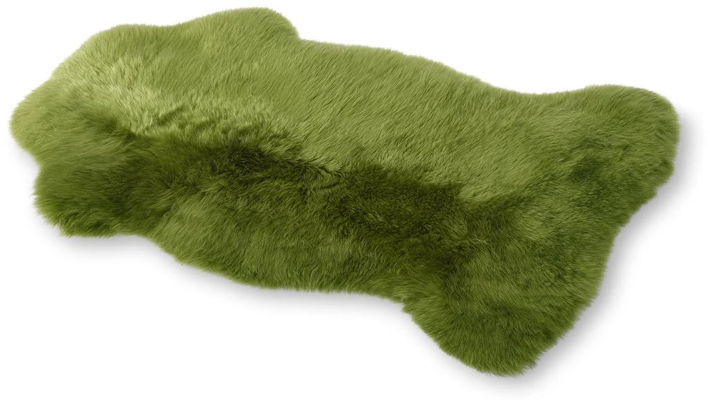 Wooline ovčí kůže North 110 x 60cm hráškově zelená