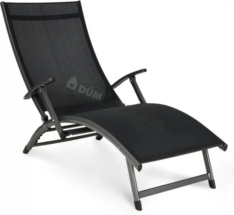 Home&Garden Zahradní Alu lehátko Relax Black