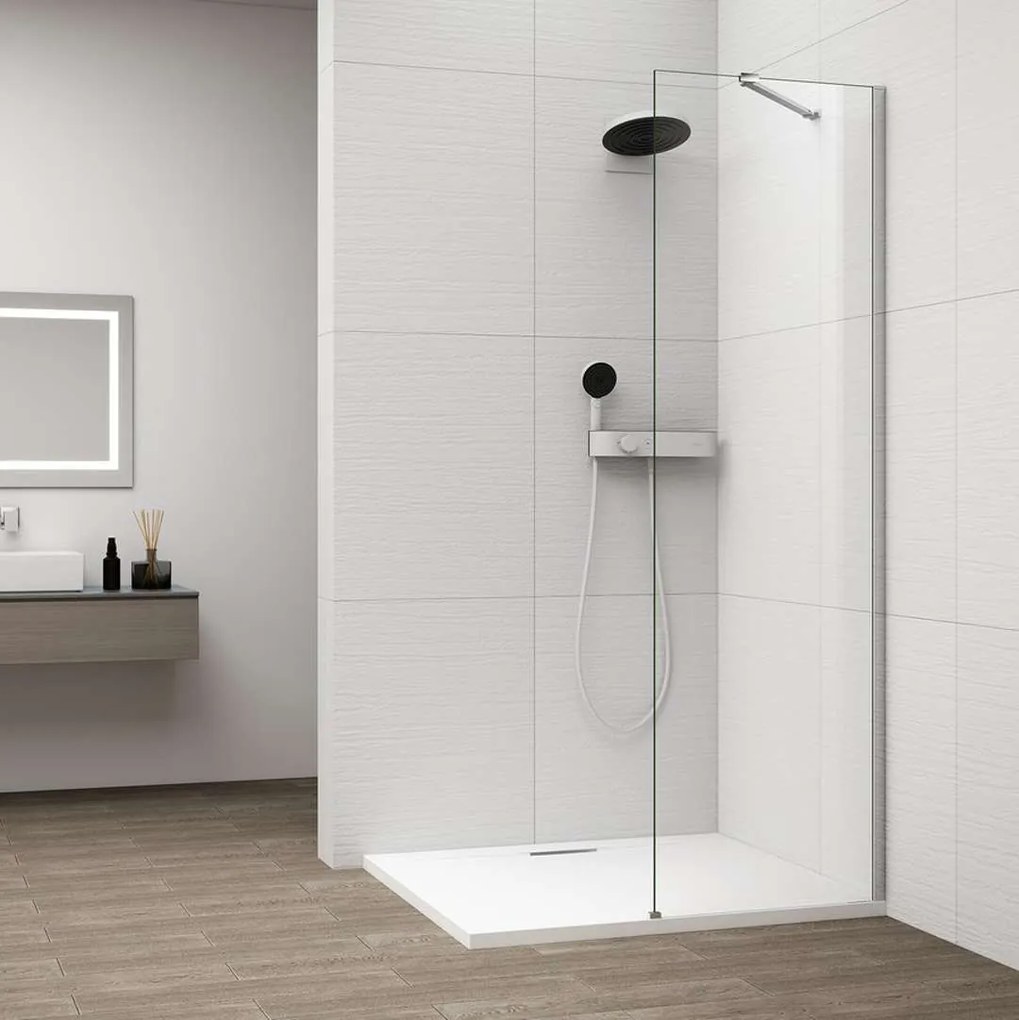 Polysan Esca - Sprchová stěna Walk-In 60x210 cm, chrom/čiré sklo ES1060-01