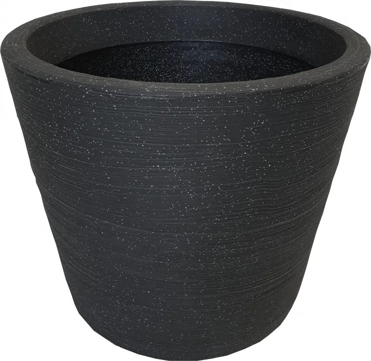 KETER - květináč Varese Low Planter, granite - šedý