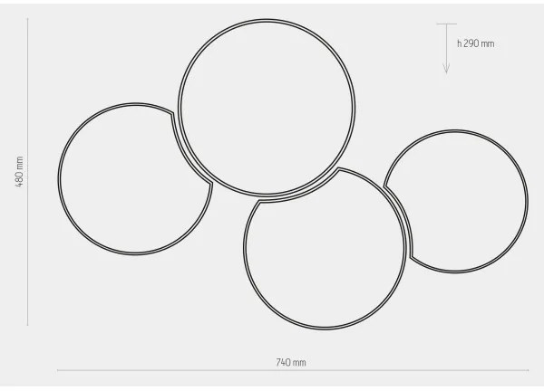 Dětské stropní svítidlo MONA KIDS 4xE27/15W/230V