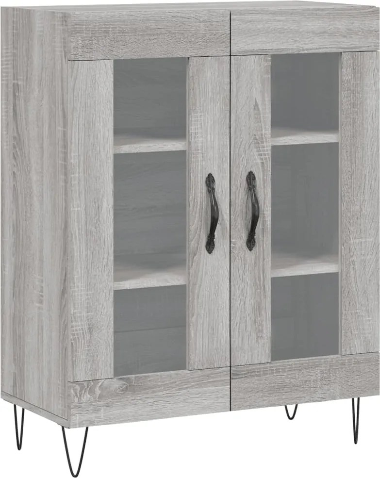 Skříň highboard šedá sonoma 69,5 x 34 x 180 cm kompozitní dřevo 3189315