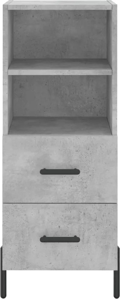 Skříň highboard betonově šedá 34,5x34x180 cm kompozitní dřevo 3198925