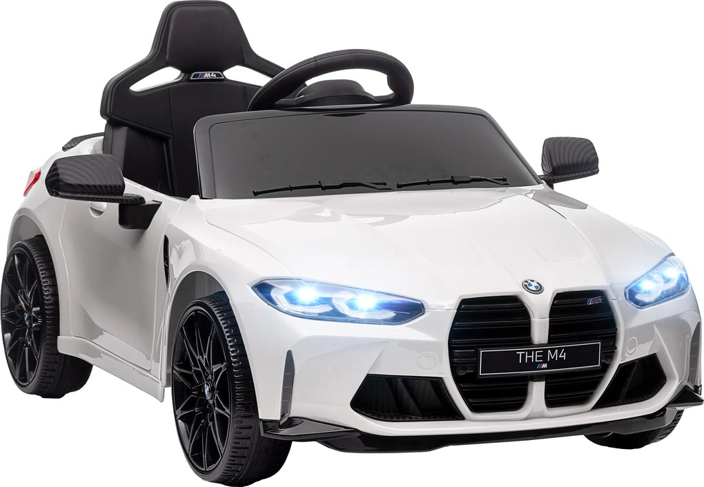 AIYAPLAY dětské elektrické autíčko s dálkovým ovládáním BMW M4 bílé