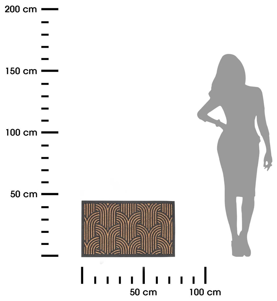 Venkovní rohožka Art, 75,5x45,5 cm