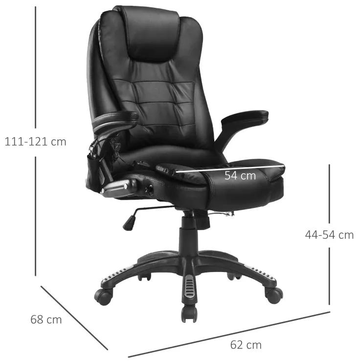 Kancelářské křeslo s masážní funkcí DESIGN XL-7000 | černé