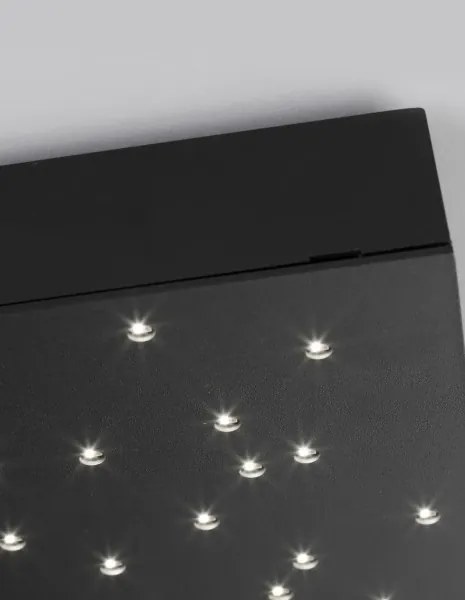 Stropní svítidlo LED se stmíváním Cílo 30 černé s dálkovým ovládáním