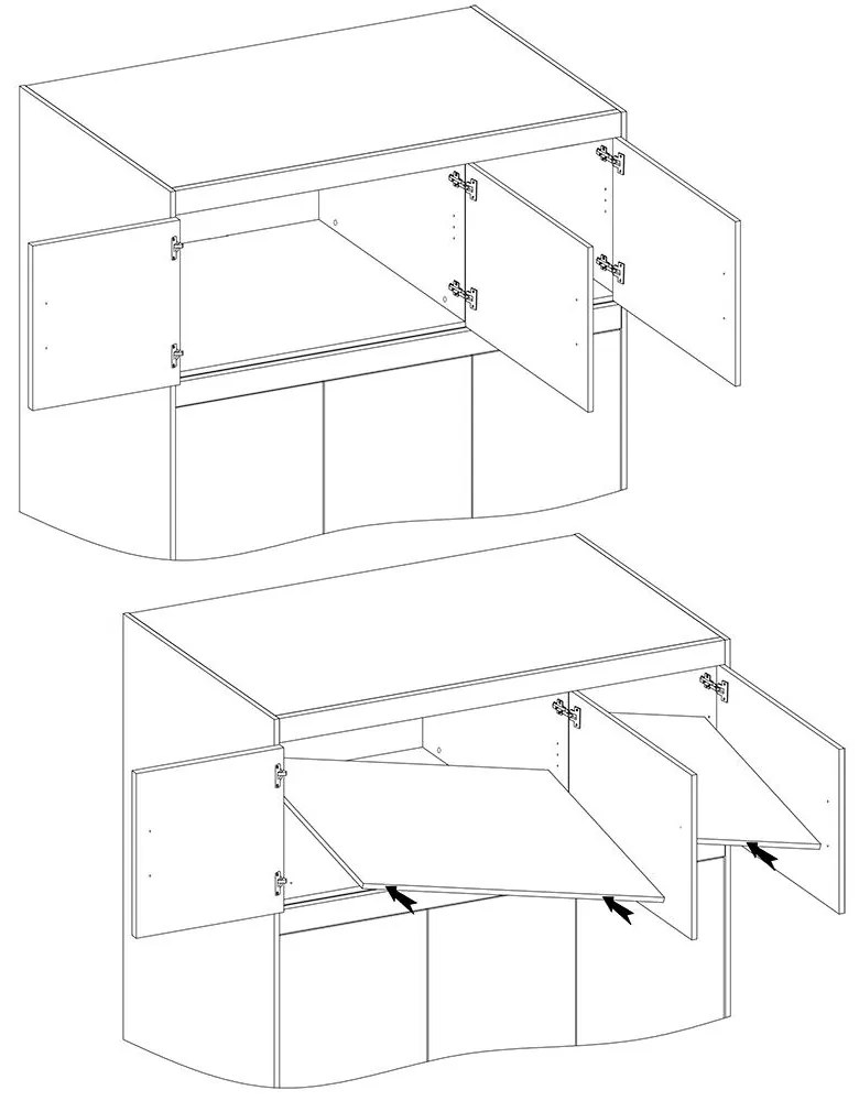 Šatní skříň ELENA 3D + zrcadlo + nástavec | 133 cm | dub sonoma