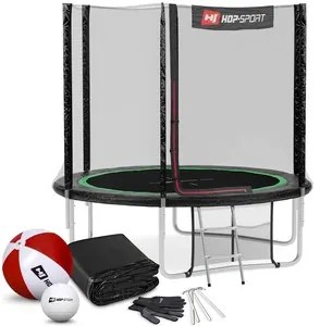 Trampolína 8ft (244 cm) s vnější sítí Černo/zelená