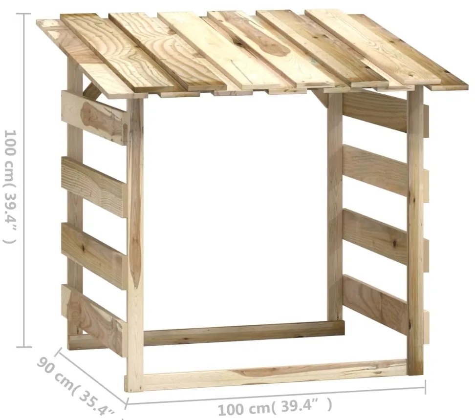 vidaXL Pergoly se střechou 2 ks 100x90x100 cm impregnovaná borovice
