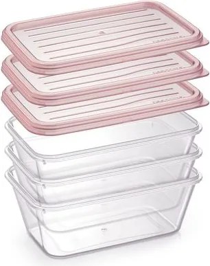 TESCOMA Dózy s víkem 4FOOD 0,7 l, 3 ks