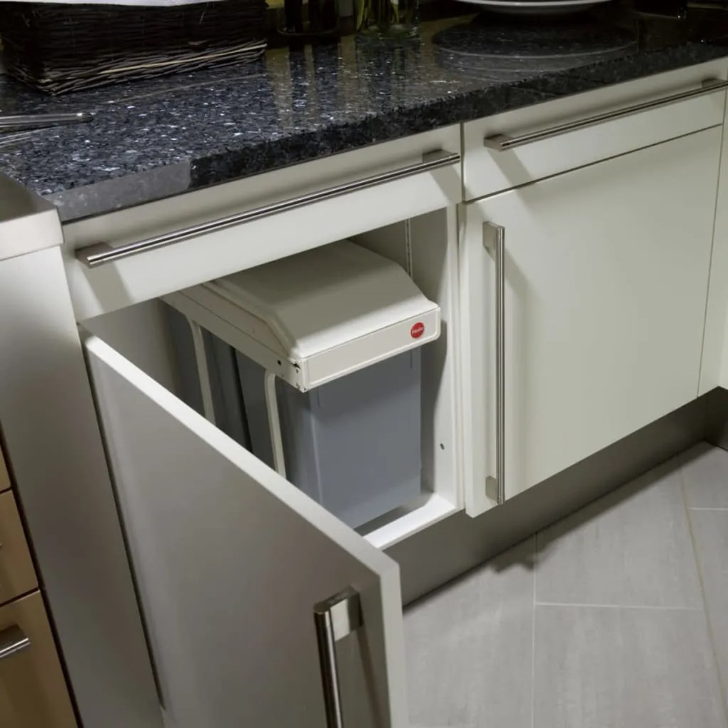Hailo Odpadkový Koš Do Skříňky Multi-Box Duo Vel. L 2X 14 L Krémový