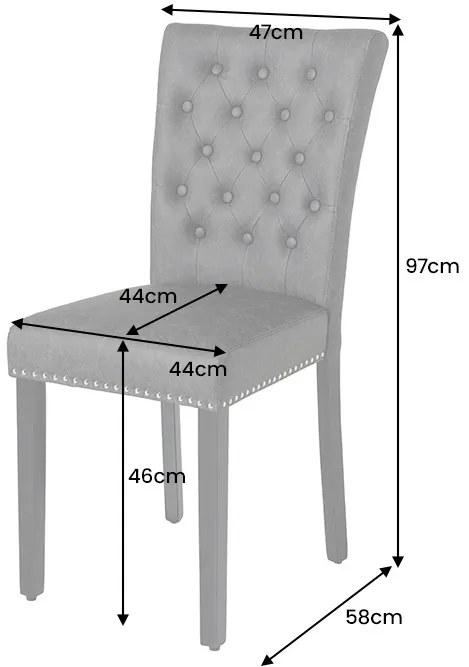 Designová židle Queen II černý samet