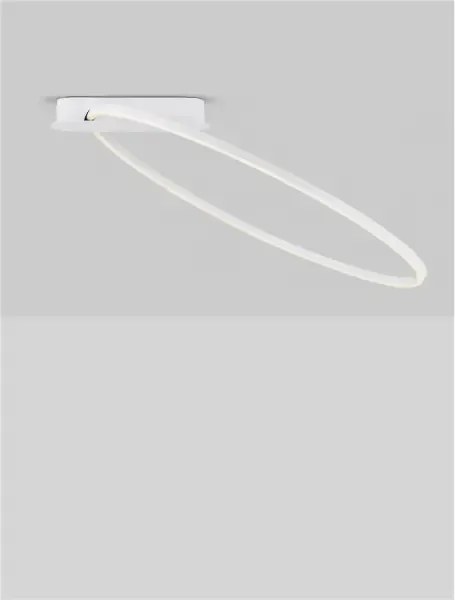LED stmívatelné bílé moderní stropní svítidlo Kiklos