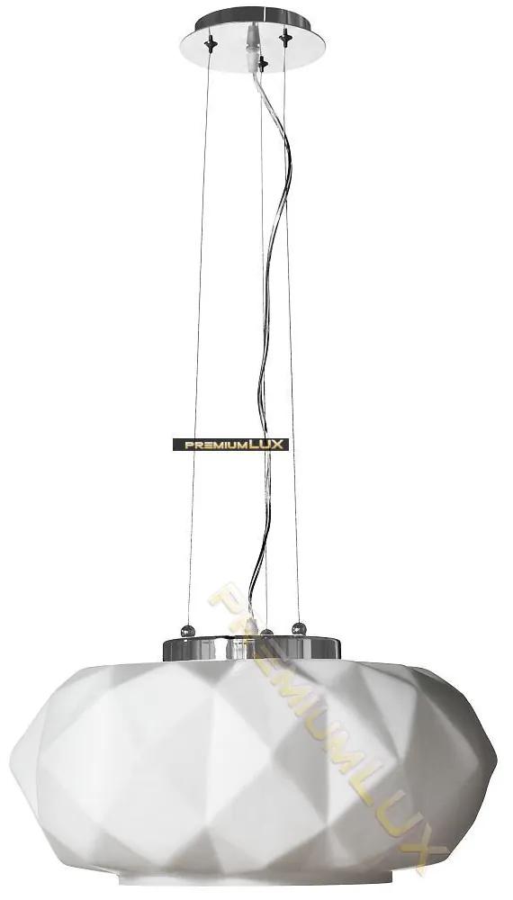 Lampada Designe Stropní závěsné svítidlo ELENA 500x1500mm 1xE27 bílé sklo, kov