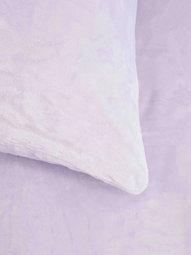 MK Lůžkoviny Prodloužené mikroplyšové povlečení Exclusive - Laura lila 140 × 220 cm, 70 x 90 cm
