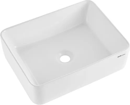 Moderní keramické umyvadlo 48,3 × 37,3 cm Koupelnová mísa na umyvadlo Bílá