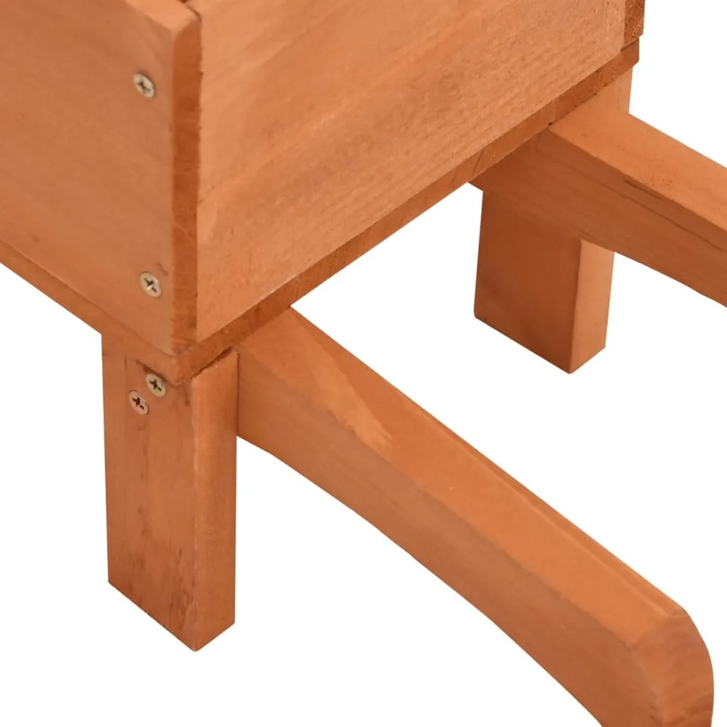 Truhlíky Ve Tvaru Kolečka 2 Ks 47 X 15 X 19 Cm Masivní Jedle Světle Hnědá