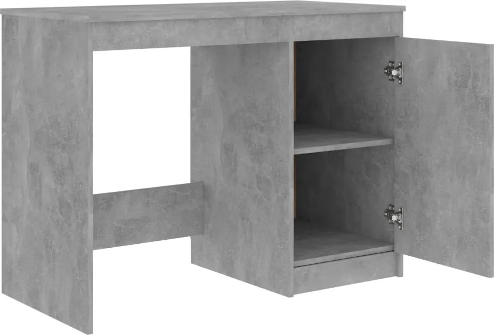 Psací stůl betonově šedý 140 x 50 x 76 cm kompozitní dřevo 3054784