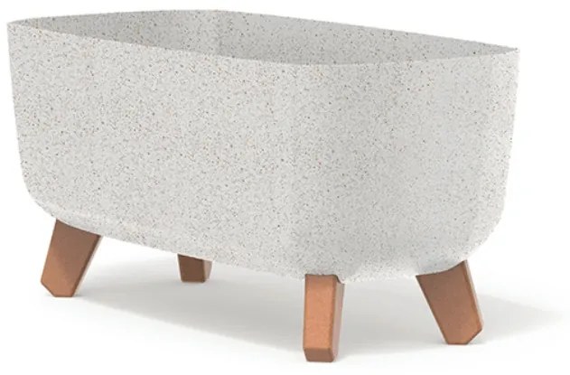 PROSPERPLAST Truhlík - GRACIA CASE Eco Wood Rozměr: 58x24 cm, Barva: bílá