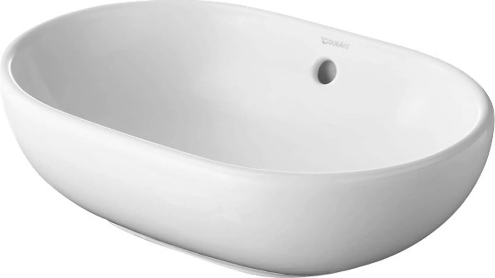 Duravit Bathroom_Foster - Umyvadlo na desku 50x35 cm, s přepadem, bez otvoru pro baterii, bílá 0335500000