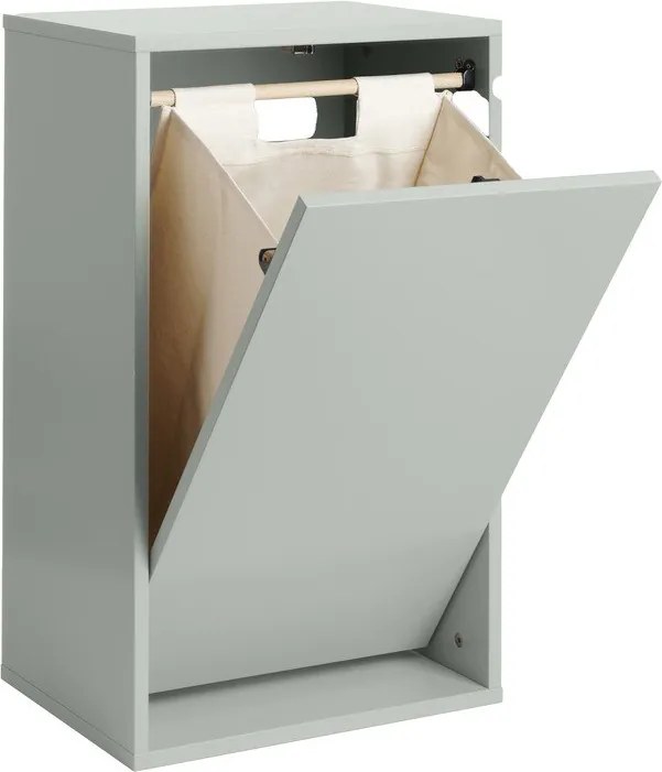 Šedomodrý nástěnný koš na prádlo Laundry Box – ReCollector