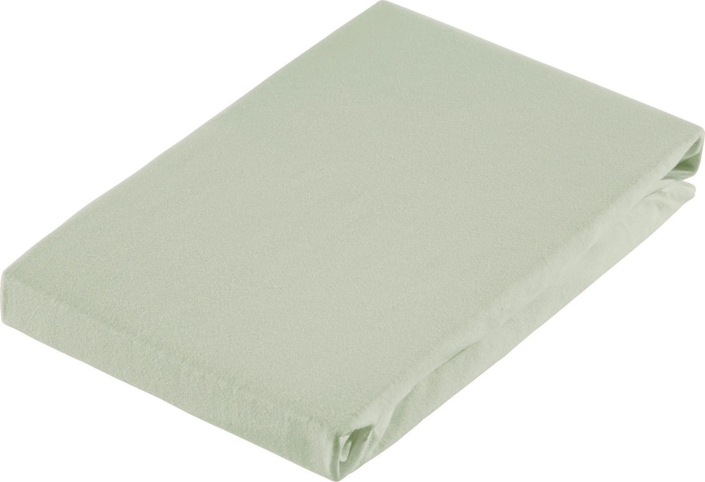 XXXLutz ELASTICKÉ PROSTĚRADLO, žerzej, zelená, 200/220 cm Dieter Knoll - Prostěradla - 004996005311