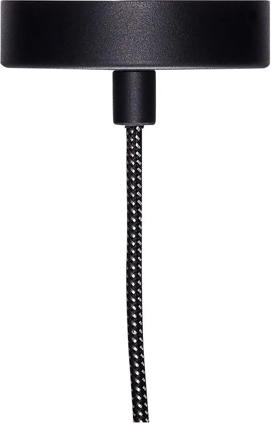 Černé kovové stmívatelné závěsné svítidlo ø 12 cm Chromatic – Hübsch