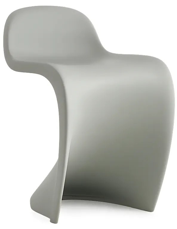Křeslo ergonomické, designové, relaxační, plast šedý, NoBi ELEGANT