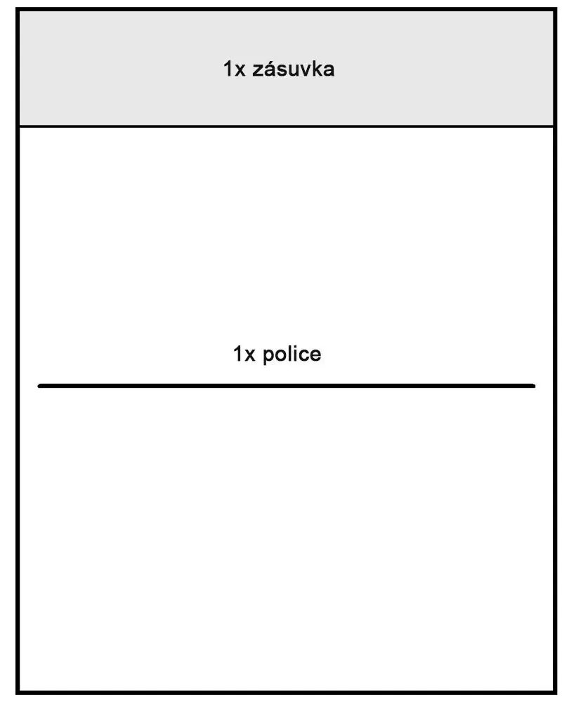 Natural - komoda N7 - dub ribbeck