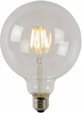 LUCIDE Bulb LED G125 Filament E27/8W 850LM 2700K Transparent, žárovka, zářivka