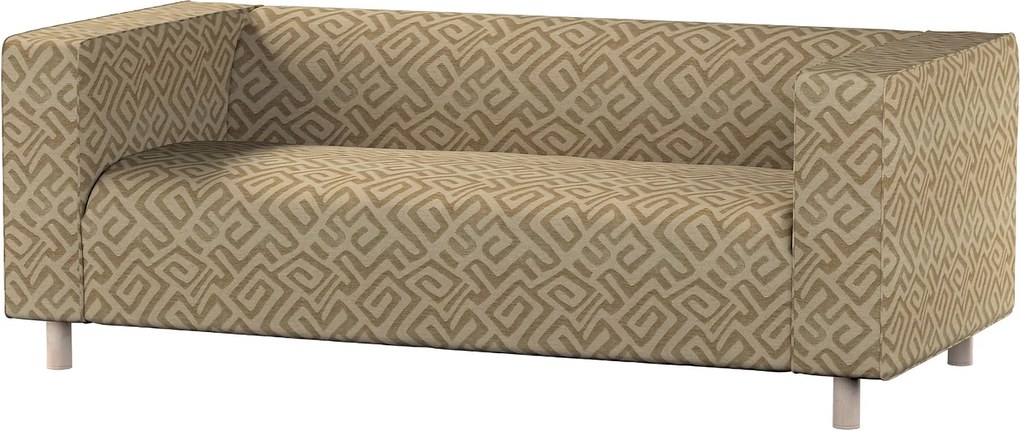 Potah na pohovku IKEA Klippan 2-místná barva béžová látka pletený vzor, vzorované