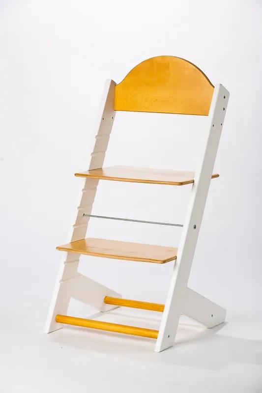 Lucas Wood Style rostoucí židle MIXLE -  bílá/dub rostoucí židle MIXLE: Srdíčko