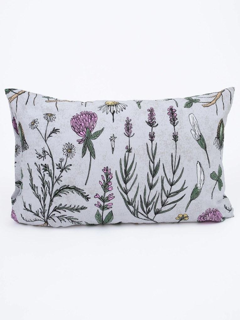 MK Lůžkoviny Krepový povlak na polštář Renforcé 40 x 60 cm - Herbář šedý