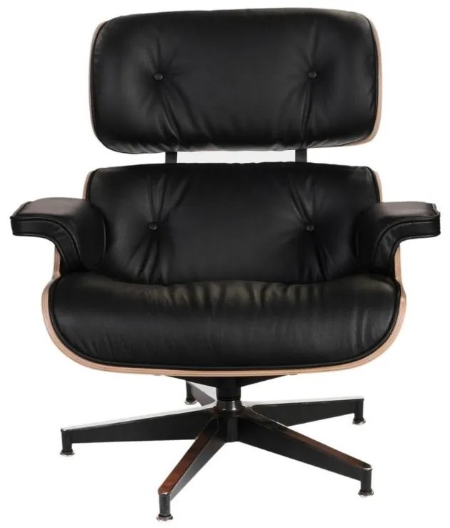 Culty Designové křeslo Lounge chair, černá, palisandr