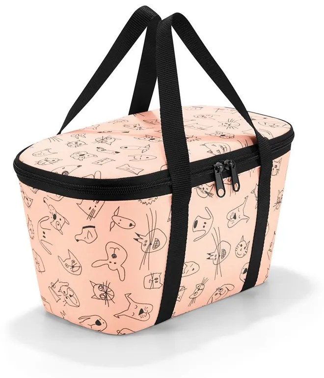Reisenthel Termotaška Coolerbag XS kids cats and dogs rose