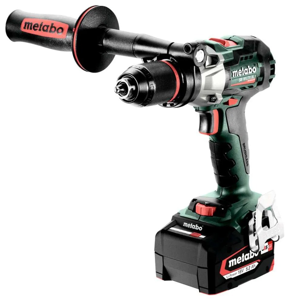 Metabo - 18V AKU vrtačka s příklepem, 2x aku 5,2 Ah LiPower, nabíječka 602360650