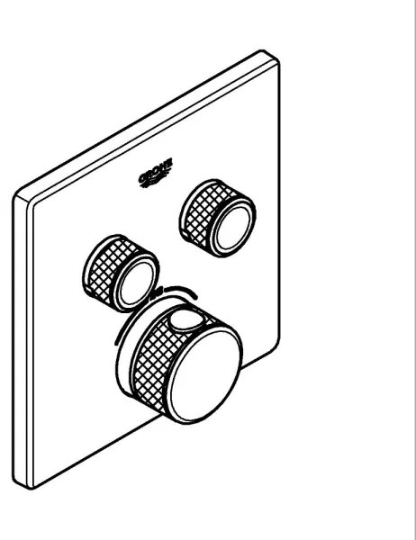 GROHE 29124000 - Termostat GROHTHERM SMARTCONTROL lesklý chrom