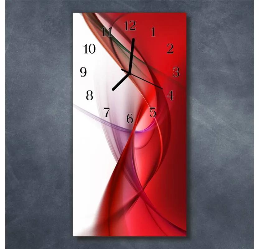 Nástěnné hodiny obrazové na skle - Abstrakt II