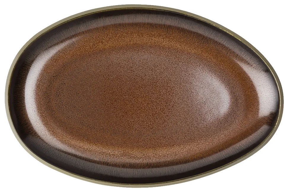 Rosenthal Servírovací talíř Junto Bronze oválný, Ø 25 cm 21540-405252-62725