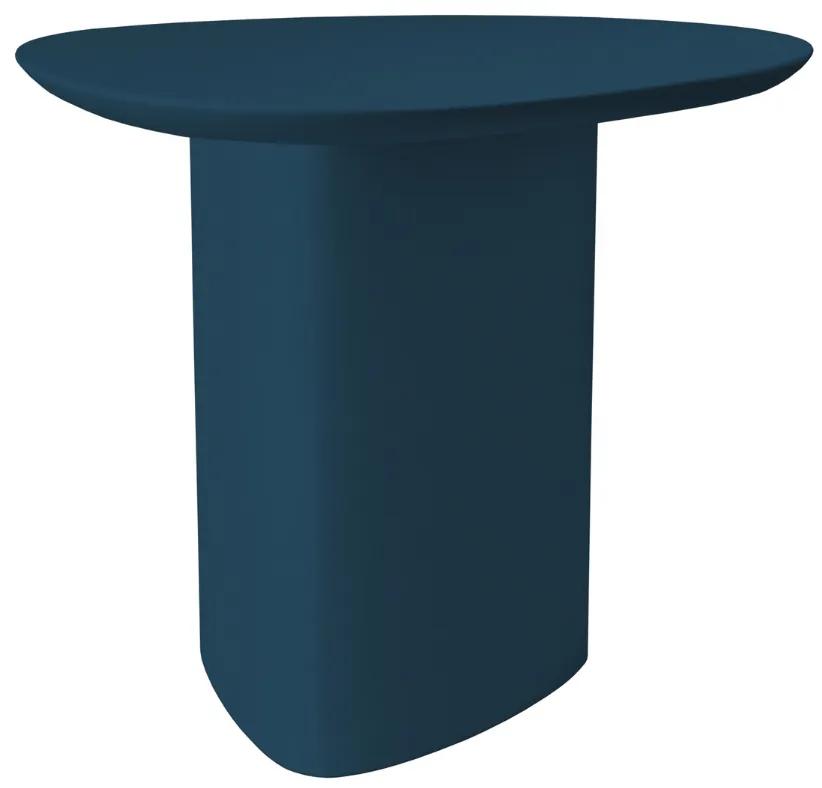 OnaDnes -20% Petrolejově modrý lakovaný odkládací stolek RAGABA CELLS 50 x 50 cm