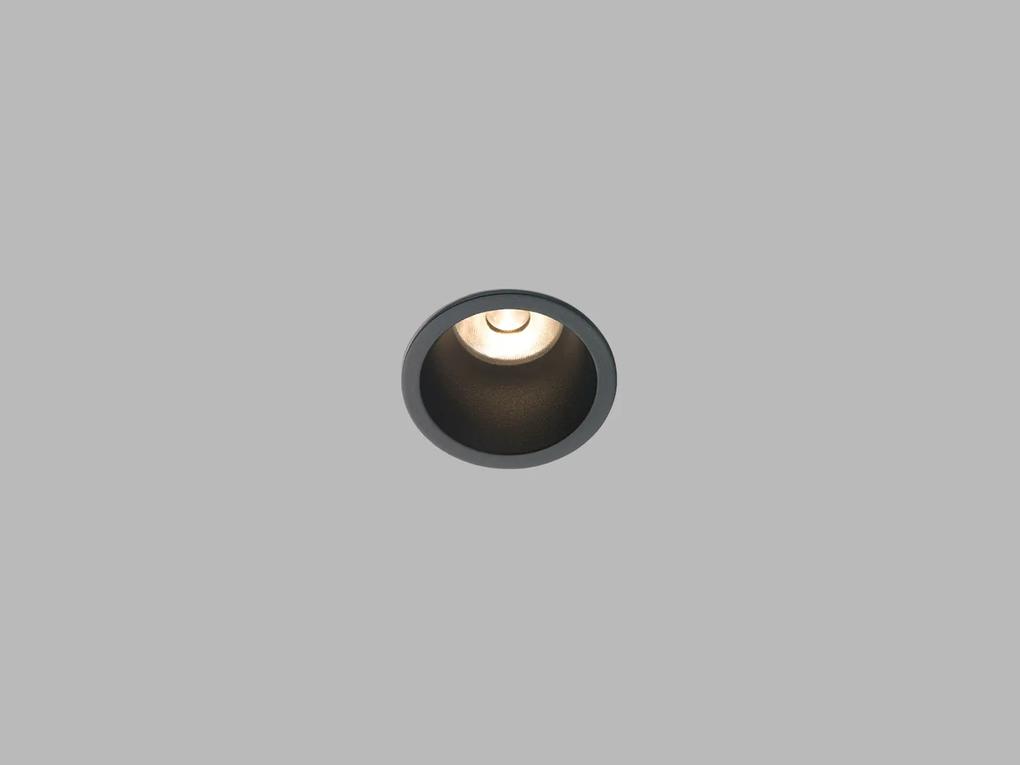Led2 Zápustné LED svítidlo RAY M ø 7,5 cm Barva: Černá, Stmívání, řízení: RF Control