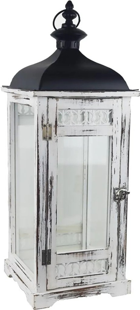 Dřevěná lucerna D6488/B - 57,5 cm