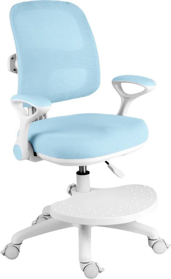 Dětská rostoucí židle Neoseat JUNI 020 — látka, pratelný potah, modrá