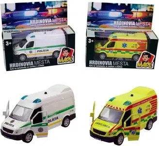 MaDe 06441 Auto záchranářské SK / 2 druhy / 11 cm / pullback / od 3 le