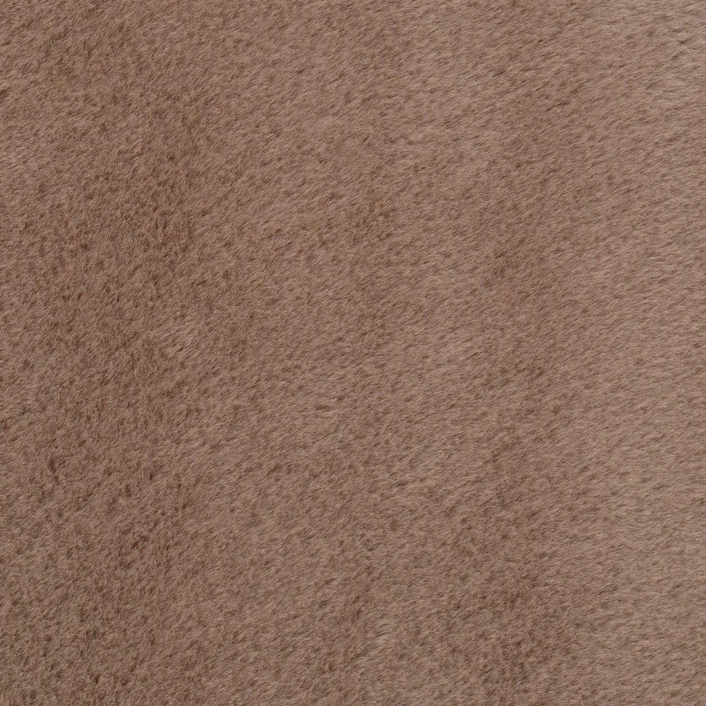 Ayyildiz, Kusový koberec Joy 1400 mocca kruh, 200x200 (průměr) kruh, hnědá, chodba / předsíň