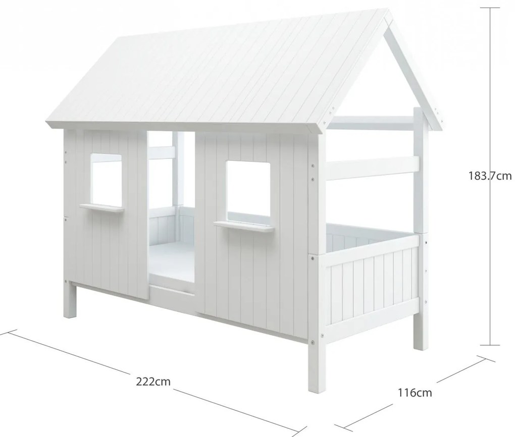 FN Postel domeček Romantic 452 bílá
