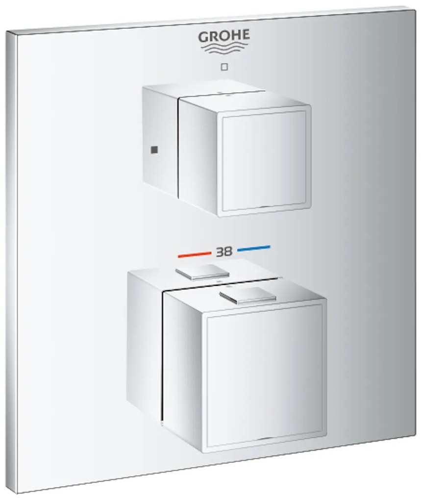 Termostat Grohe Grohtherm Cube bez podomítkového tělesa chrom 24153000