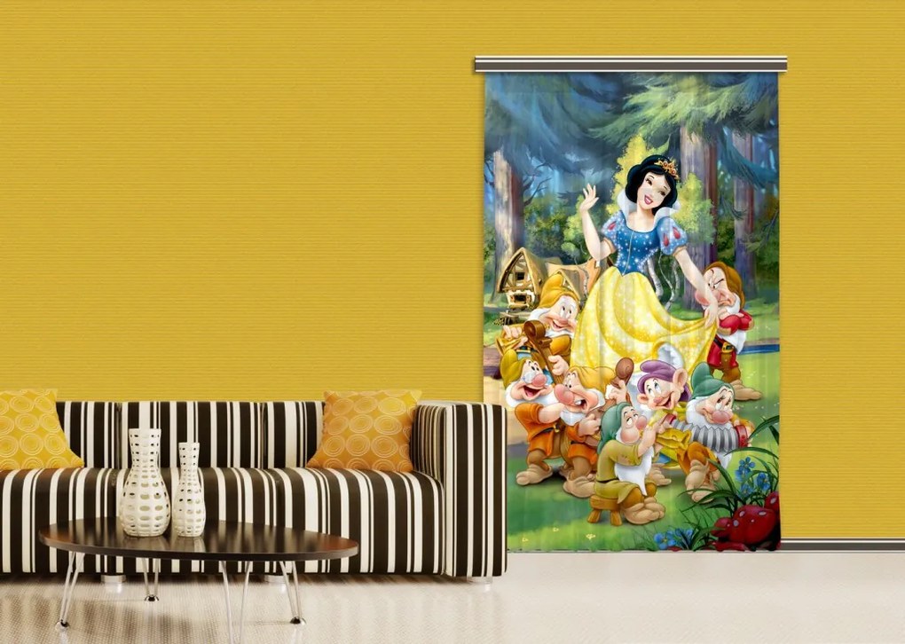 FCS L 7115 Foto závěs dětský obrazový Snowwhite Disney FCSL 7115, velikost 140 x 245 cm