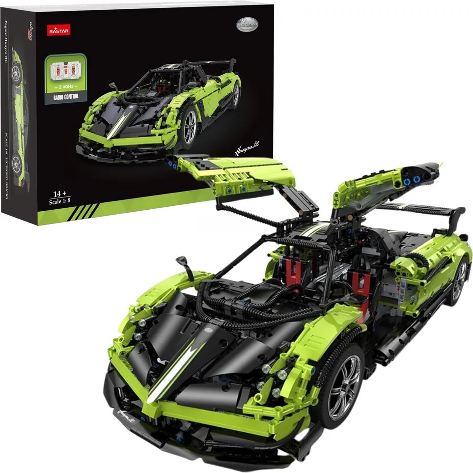 Stavebnicové kostky RC autíčko Pagani Huayra BC v měřítku 1:8 Rastar